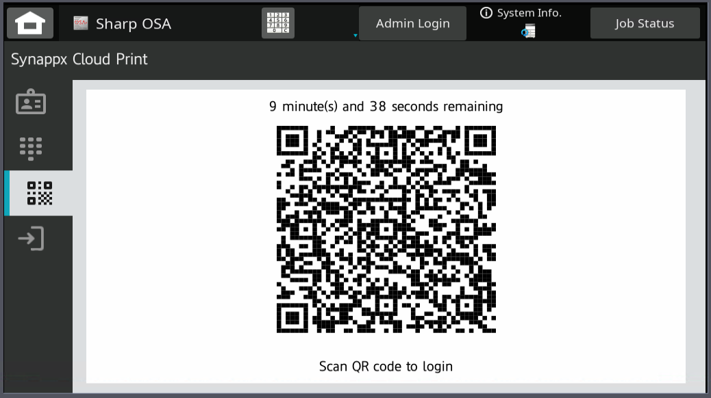 Using the SCP app on the MFP | Synappx Support Centre